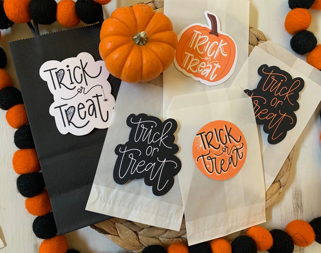 Trick or Treat Sticker Pack - Etsy