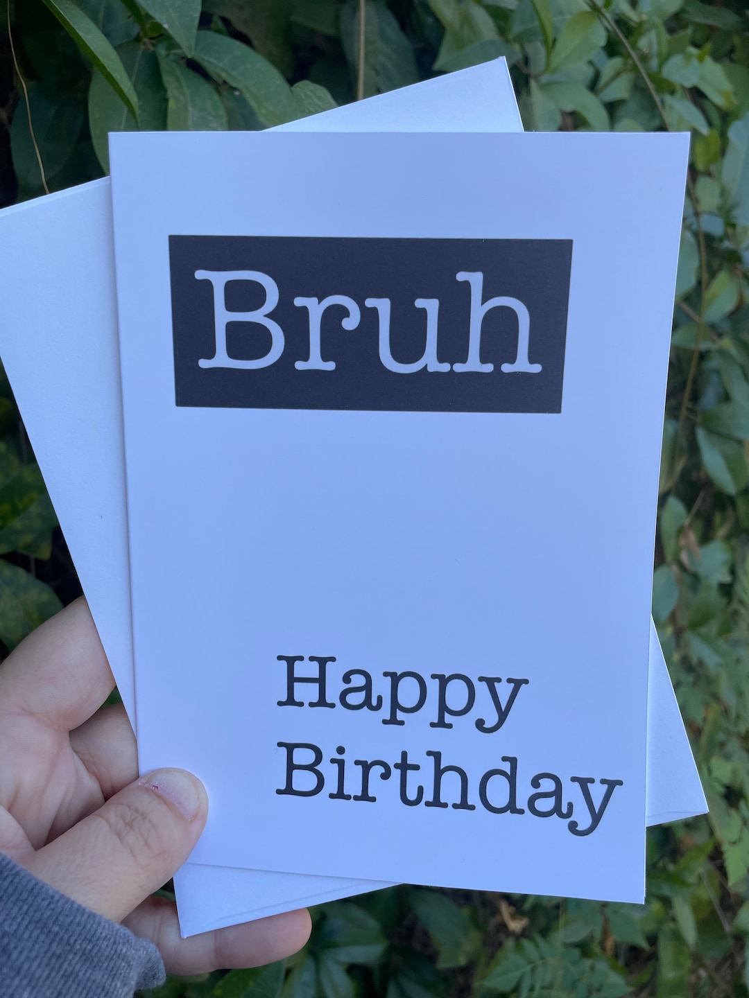 Bruh Happy Birthday Greeting Card, Birthday Card - Etsy