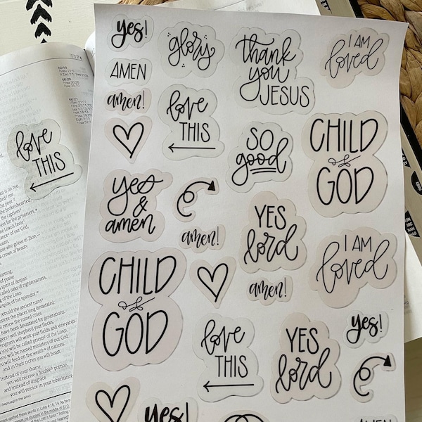 Bible Journal Stickers - Etsy