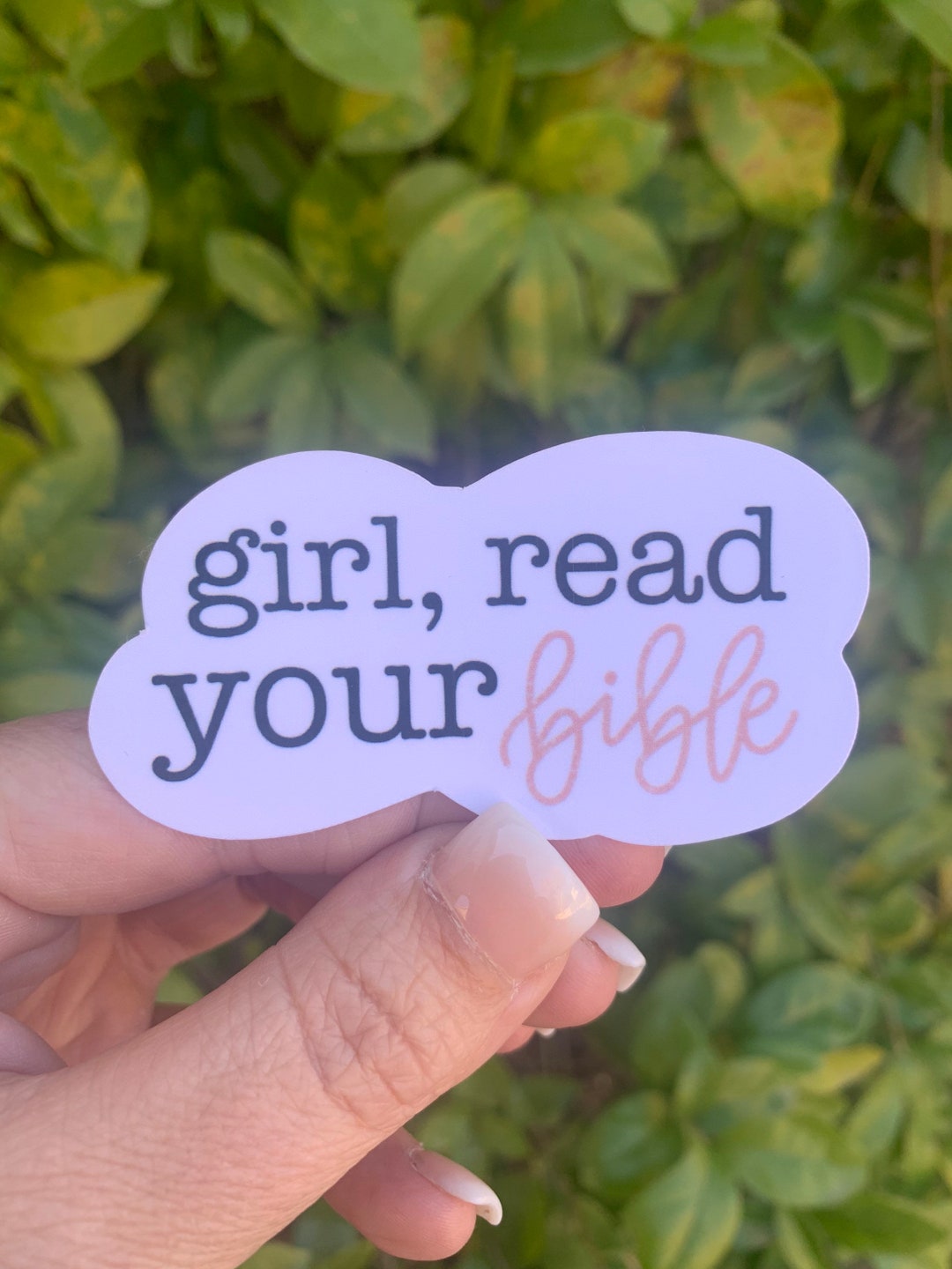 Girl Read Your Bible Sticker, Faith Sticker - Etsy