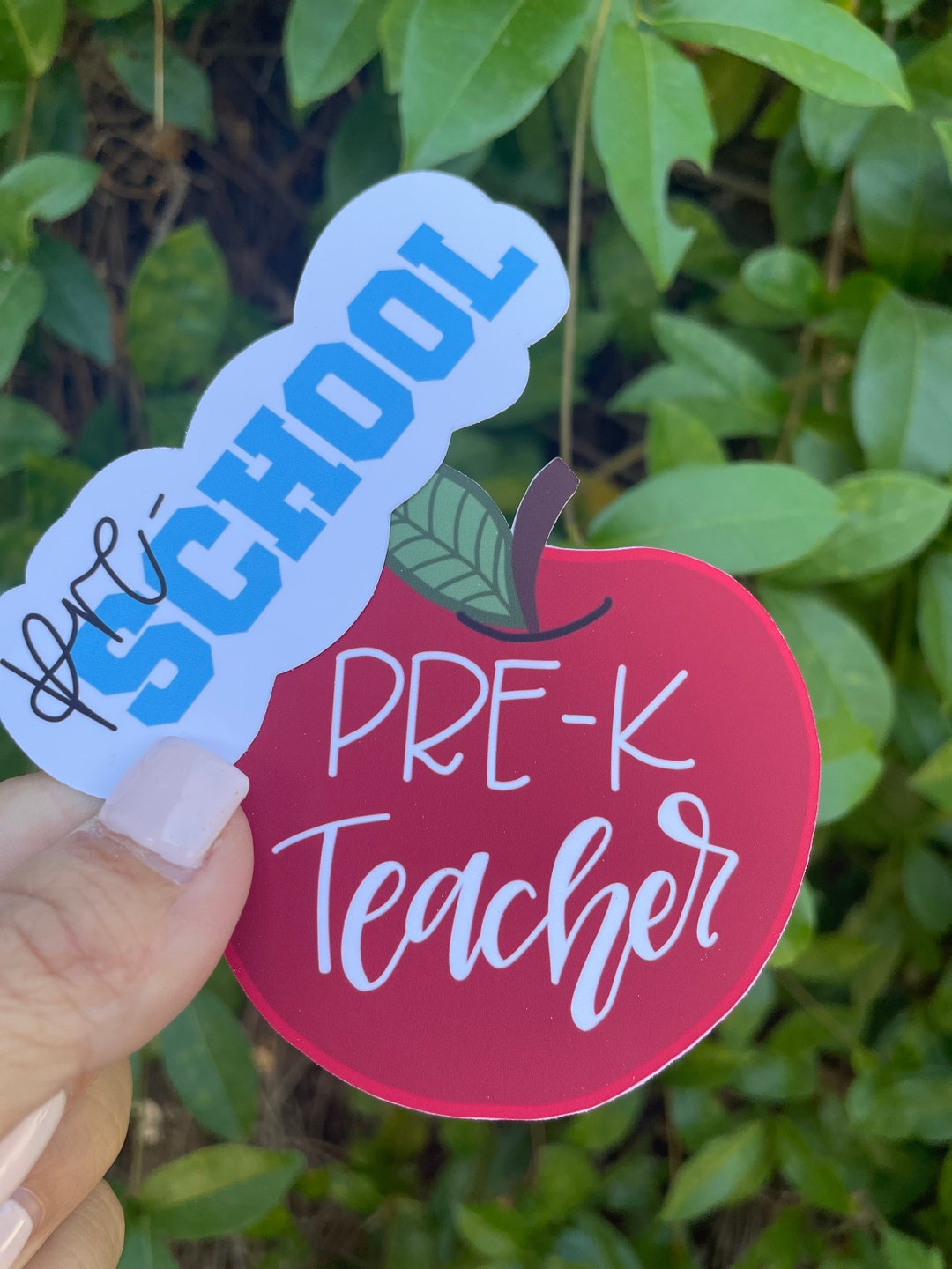 Pre School Teacher Sticker Set - Etsy