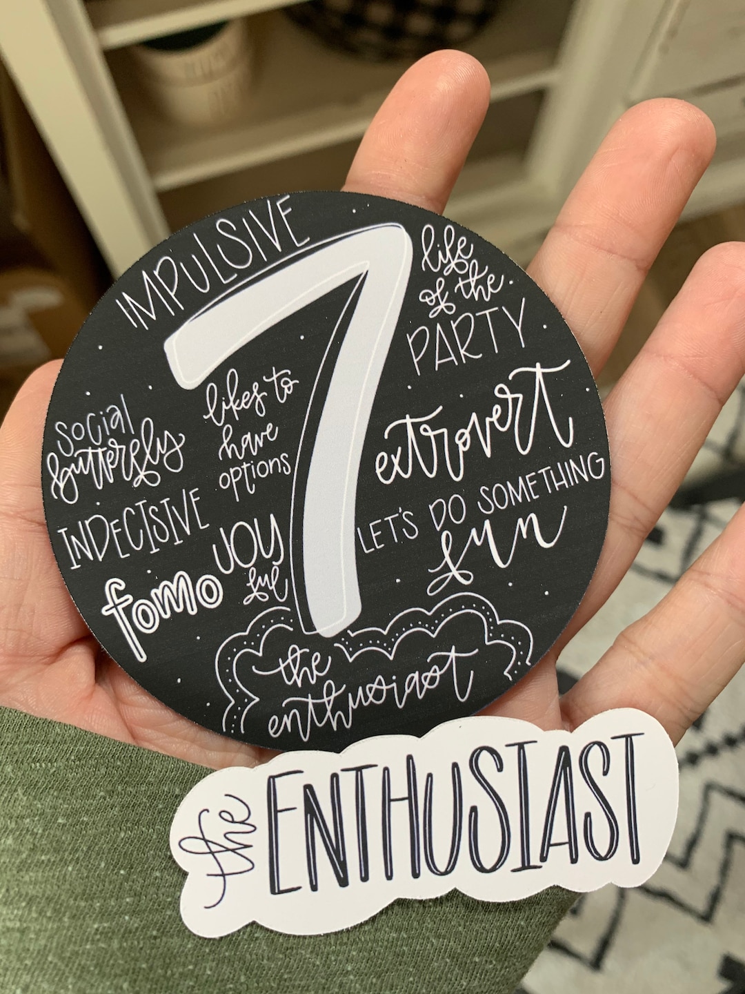 Enneagram Type 7 Sticker , Type 7 Sticker Set - Etsy