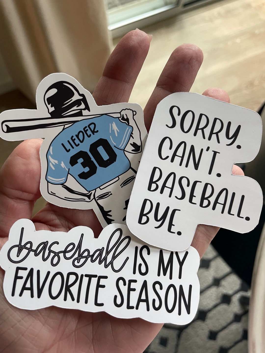Baseball Jersey Sticker Pack - Etsy