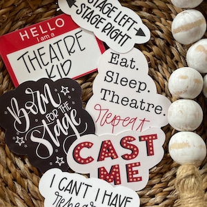 Theatre Stickers - Etsy
