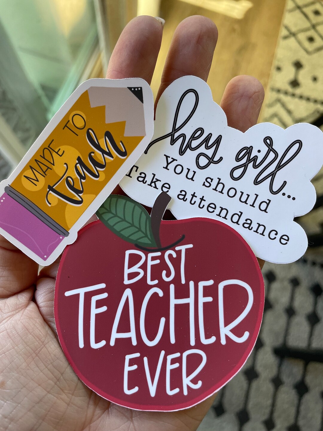 Best Teacher Sticker Pack, Teacher Life Sticker Pack - Etsy