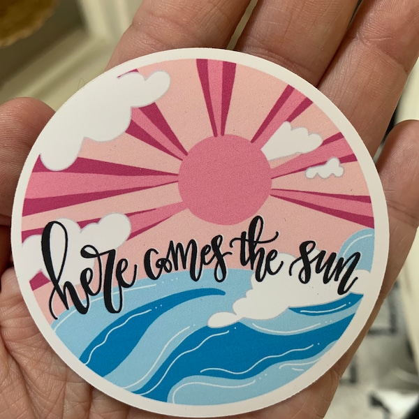 Here Comes the Sun Stickers - Etsy
