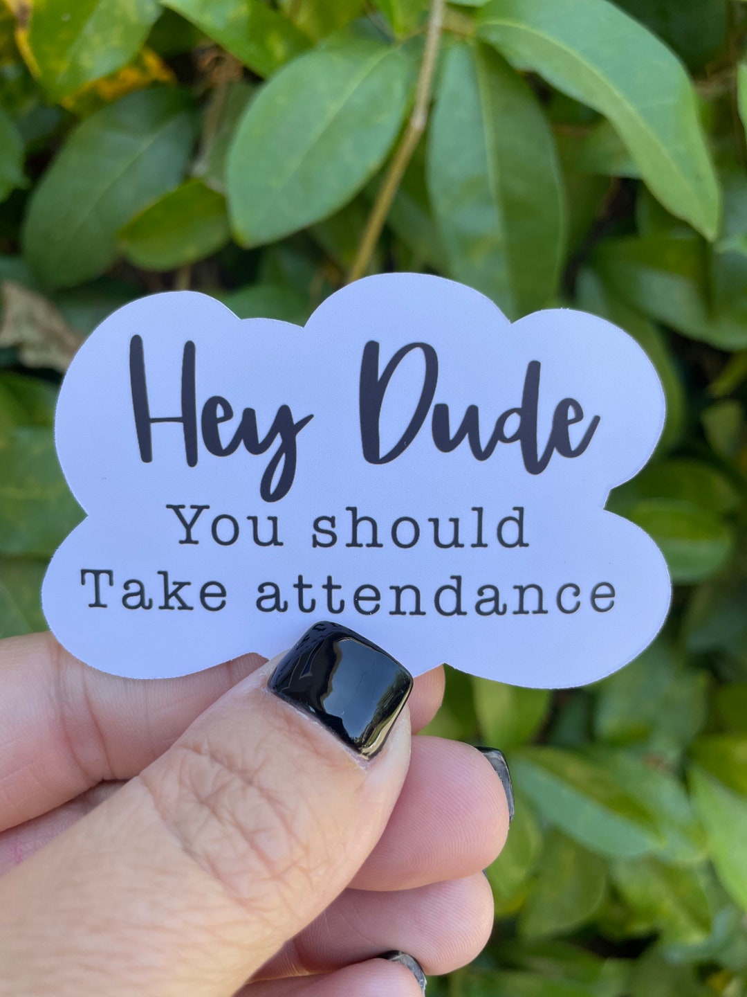 Attendance Sticker, Teacher Sticker - Etsy
