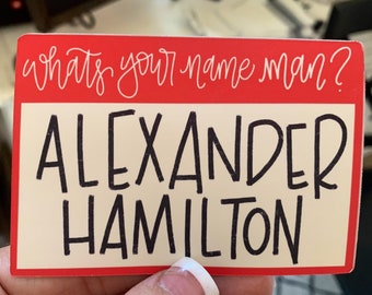 Hamilton Inspired Sticker Pack | Etsy