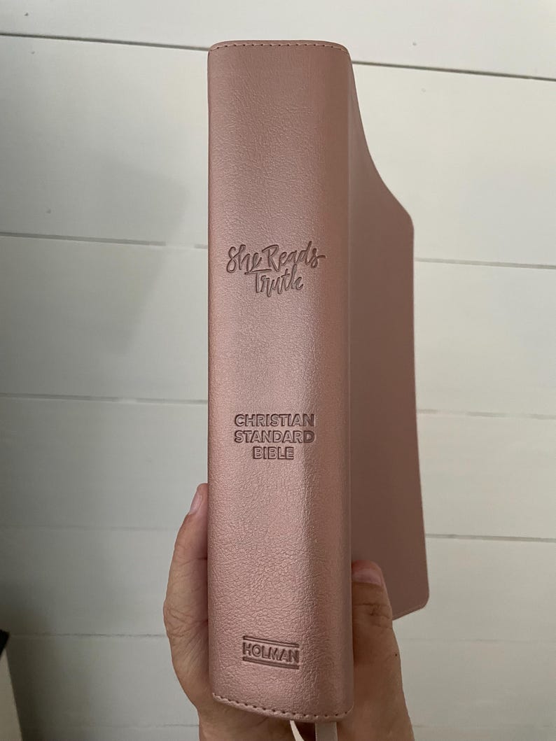 Rose Gold Leather Bible: She Reads Truth Edition, Hand-lettered Tabs - Etsy