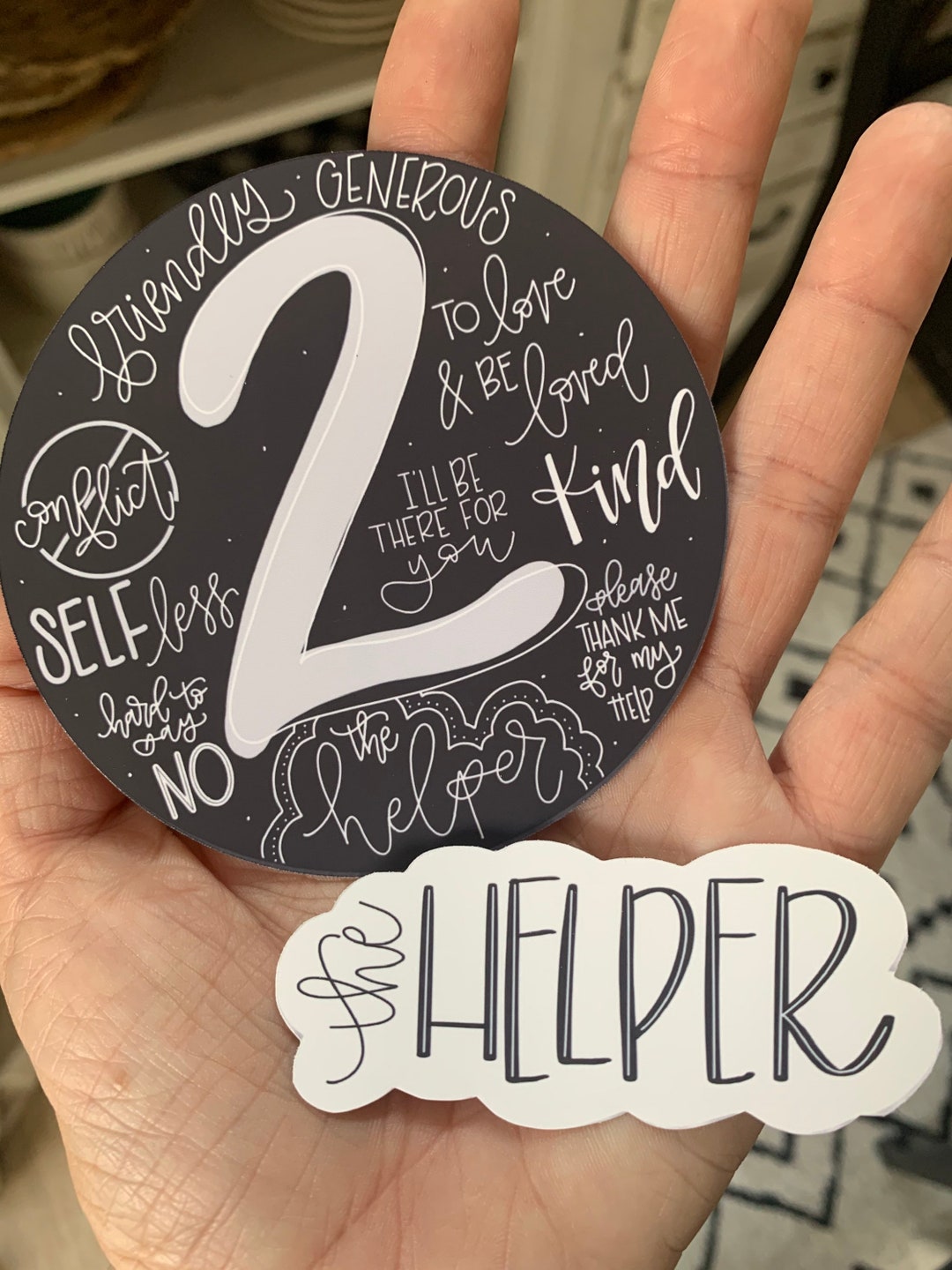 Enneagram Type 2 Sticker , Type 2 Sticker Set - Etsy