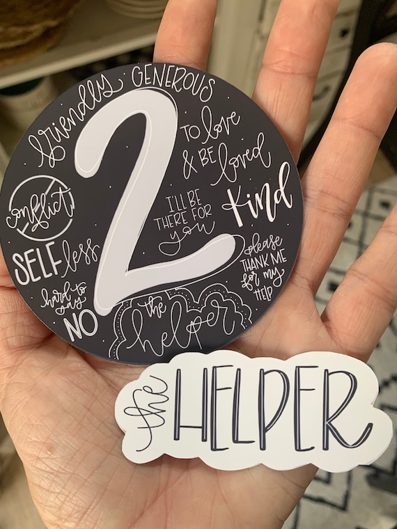 Enneagram Type 2 Sticker Type 2 Sticker Set - Etsy