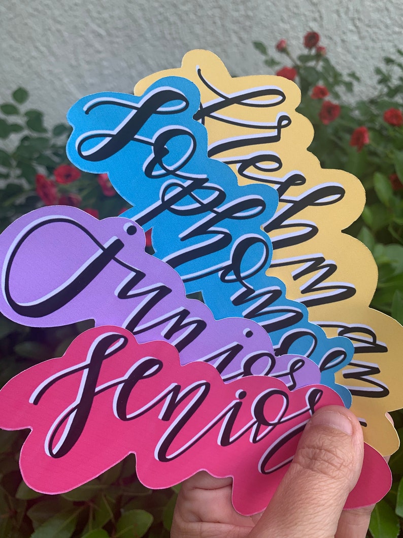 High School Sticker, Freshman, Sophomore, Junior or Senior - Etsy