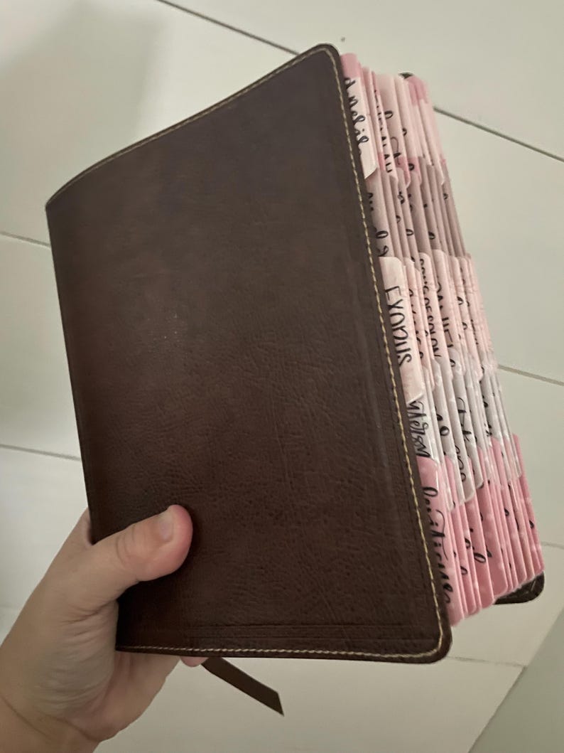 NKJV Bible: Hand-lettered Tabs, Bible Journaling - Etsy