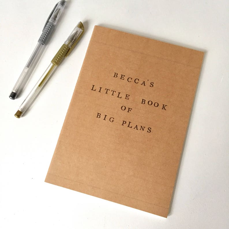 Personalised Notebook Brown Kraft A5 Notepad Jotter Doodle - Etsy