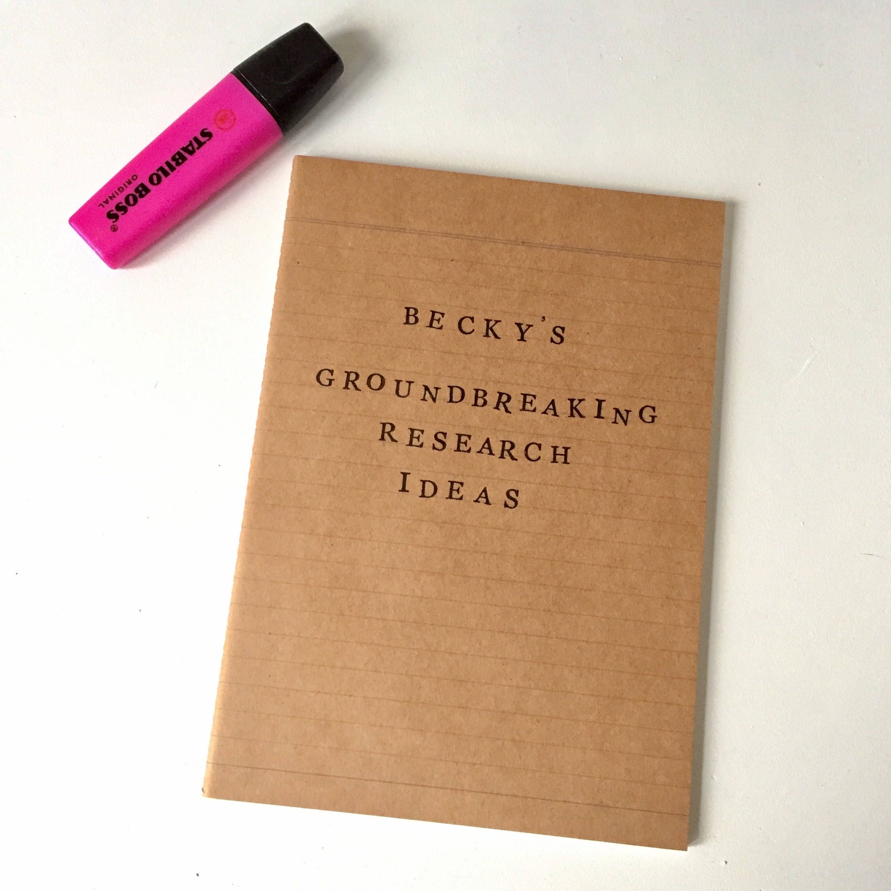Personalised Notebook University Workbook Student Planner - Etsy