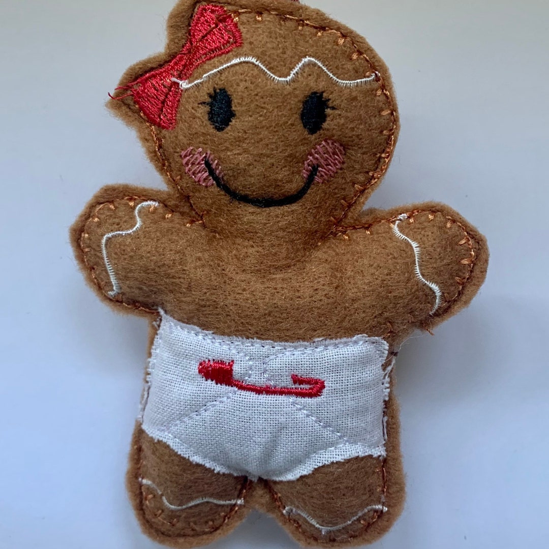 Gingerbread Baby First Christmas Ornament Felt Decorations - Etsy UK