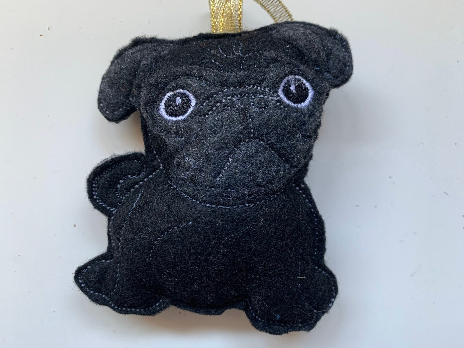 Black pug gifts, pug Christmas tree decorations, pug mum gifts for her ...