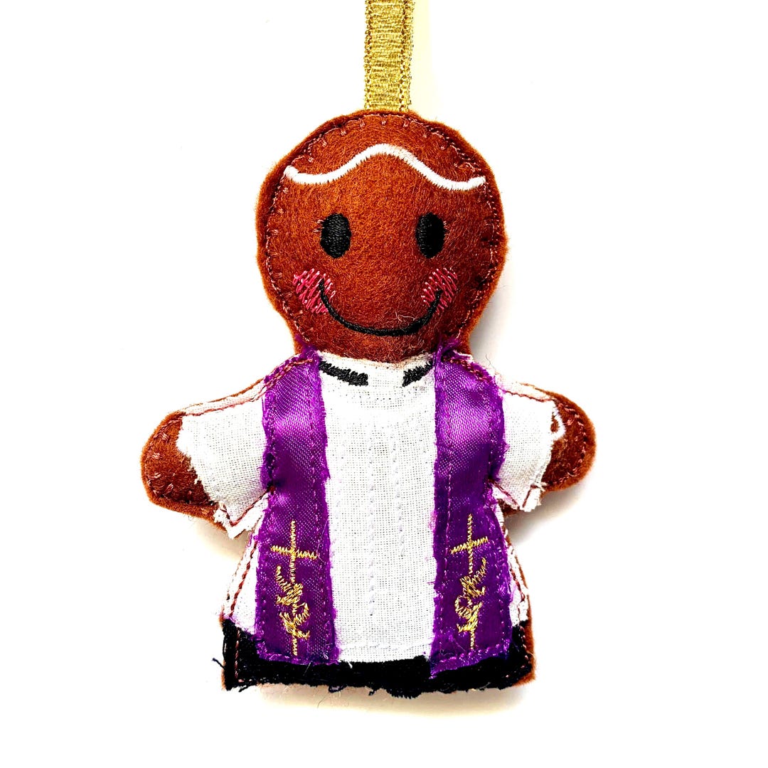 Vicar Hanging Tree Decoration, Gingerbread Ornament, Seminary ...