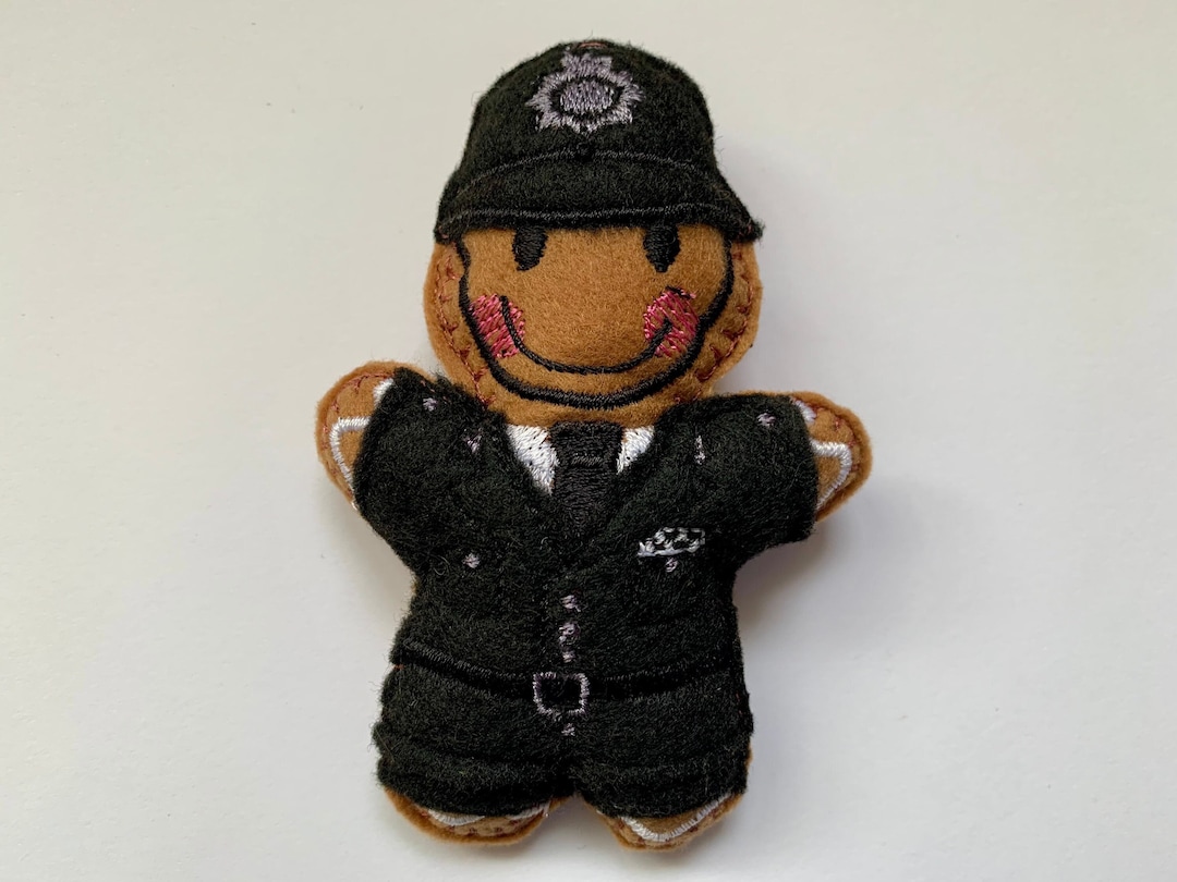 Police Officer Hanging Tree Decoration, Gingerbread Man Ornament ...