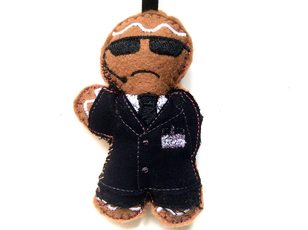 Secret Service Agent Hanging Tree Decoration, Christmas, Birthday ...
