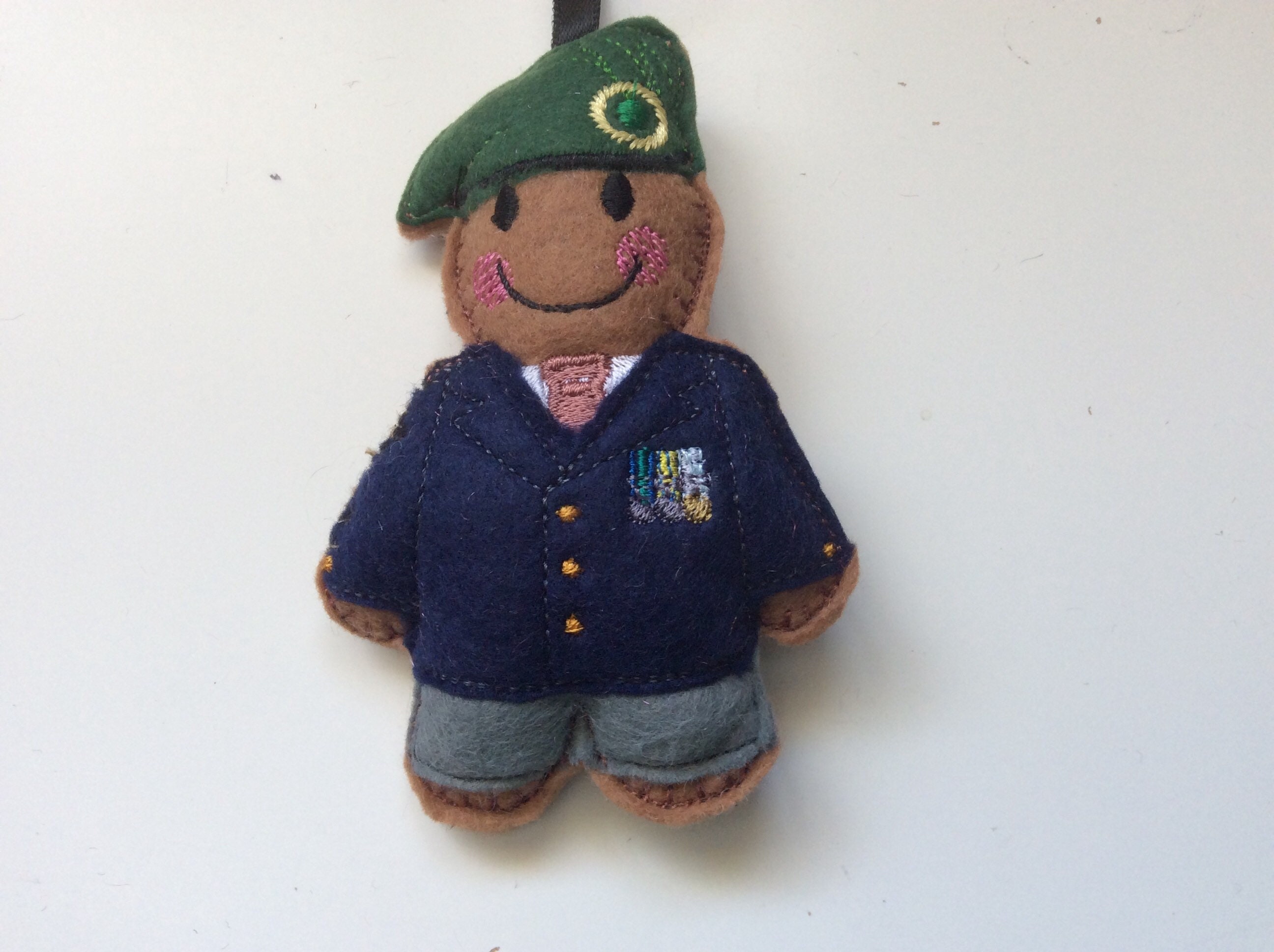 Army Veteran gifts British Army Gingerbread man Soldier Tree | Etsy