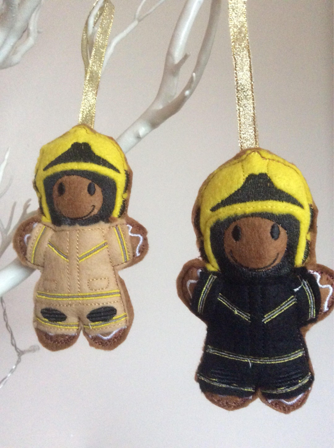 Firefighter Hanging Tree Decoration, Fireman Birthday, Christmas ...