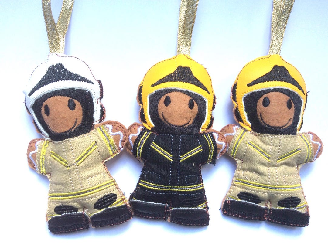 Firefighter Gifts, Felt Gingerbread Hanging Decoration. - Etsy