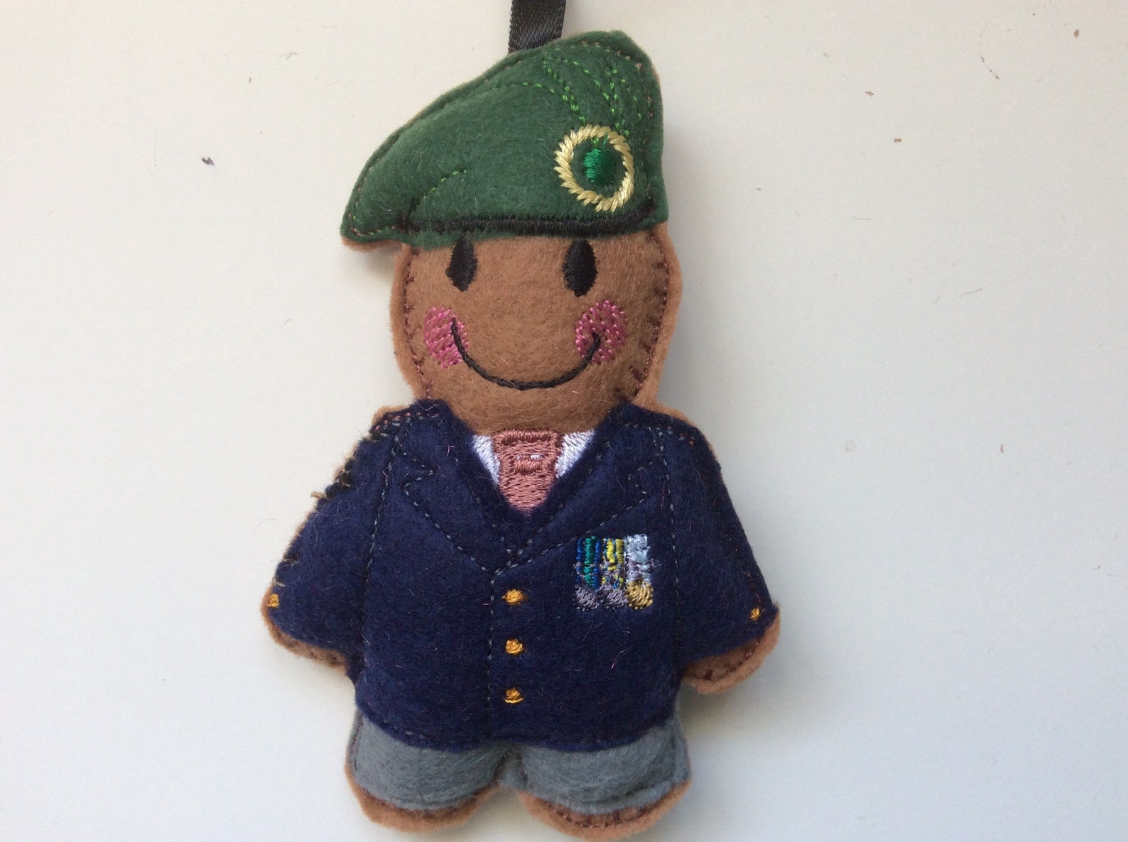 Army Veteran gifts British Army Gingerbread man Soldier Tree | Etsy