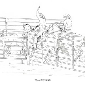 PRINTABLE Set of 10 Western Riding Coloring Pages - Digital Download - Etsy
