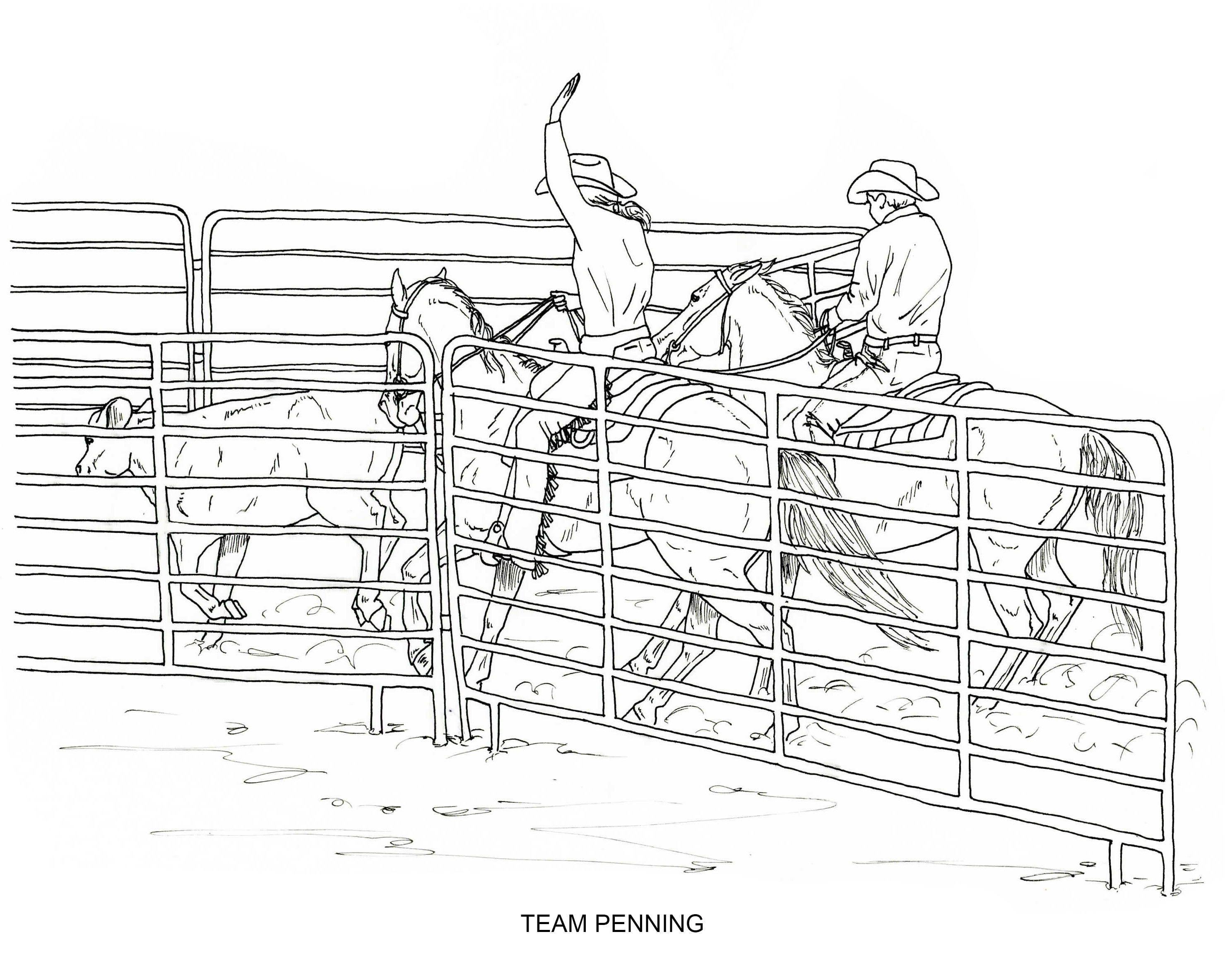 PRINTABLE Set of 10 Western Riding Coloring Pages - Digital Download - Etsy