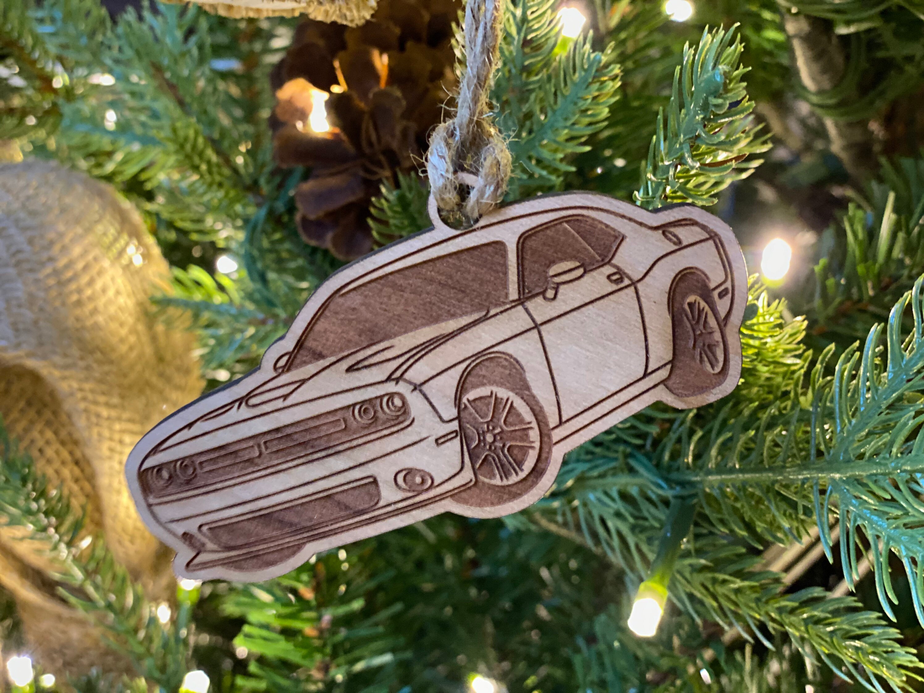 Personalized Dodge Challenger Inspired Ornament - Etsy