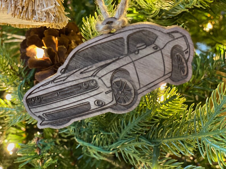 Personalized Dodge Challenger Inspired Ornament - Etsy