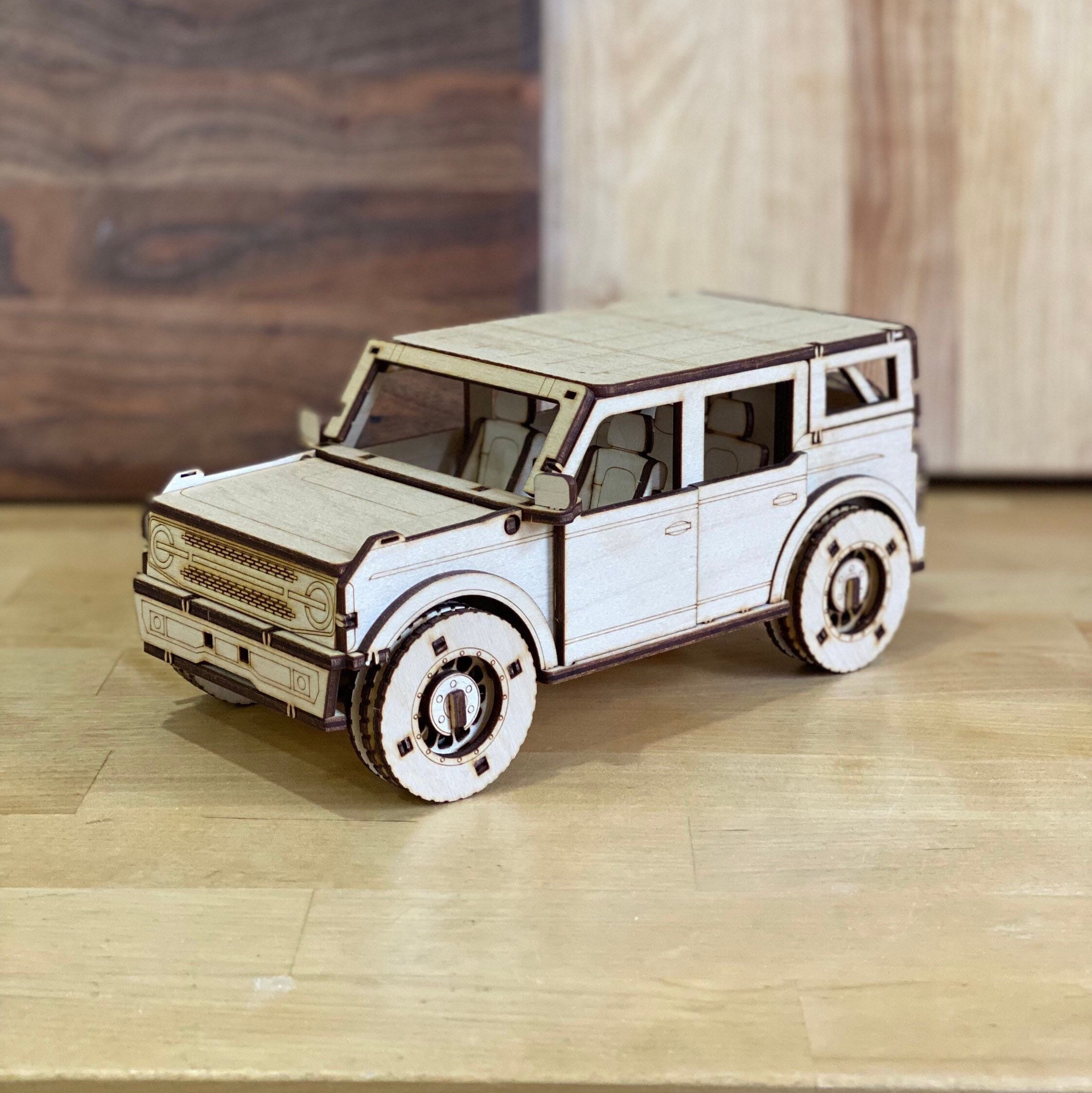 Ford Bronco Wooden DIY 3D Puzzle Ford Bronco Owner Gift - Etsy