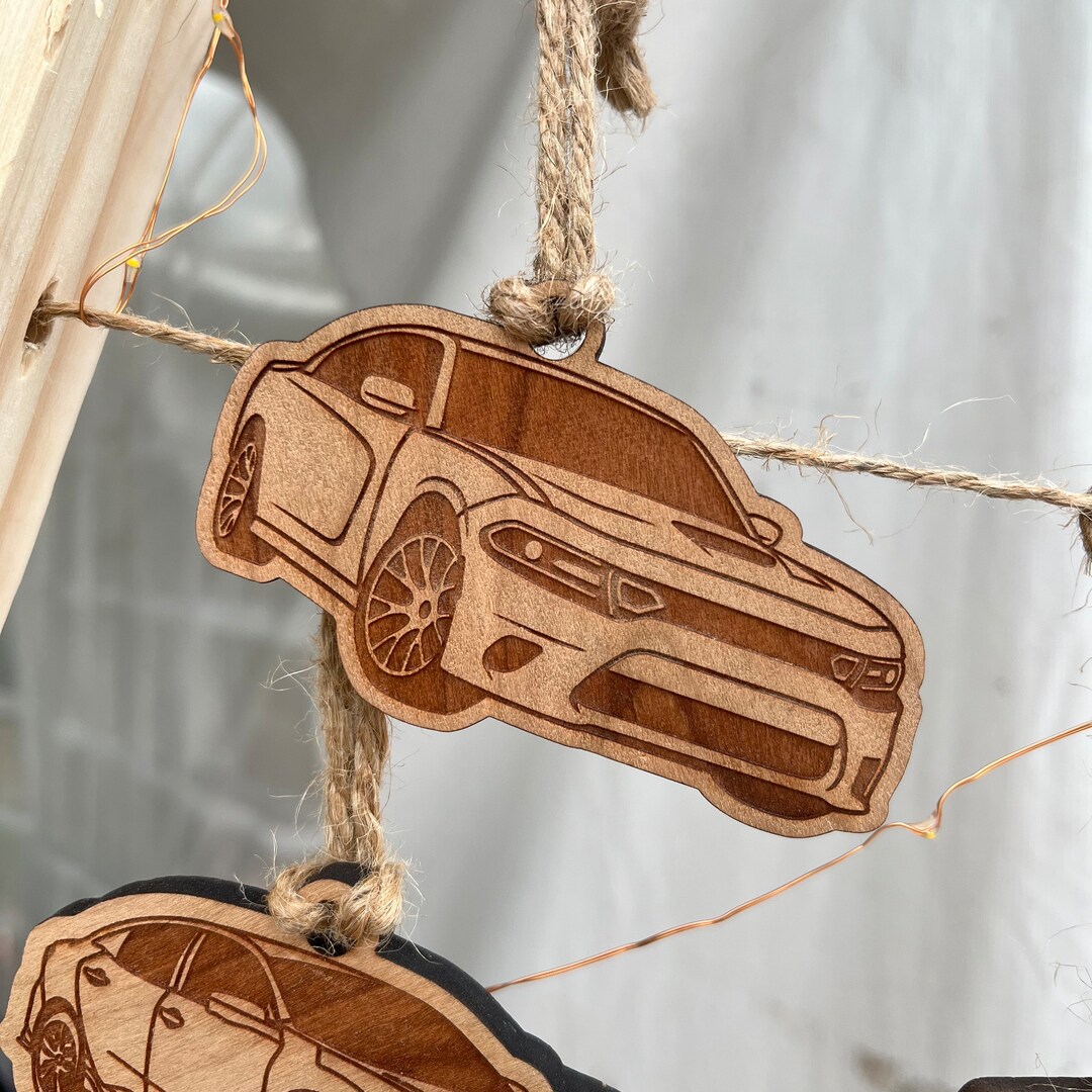 Personalized Dodge Charger Inspired Ornament walnut or Cherry - Etsy