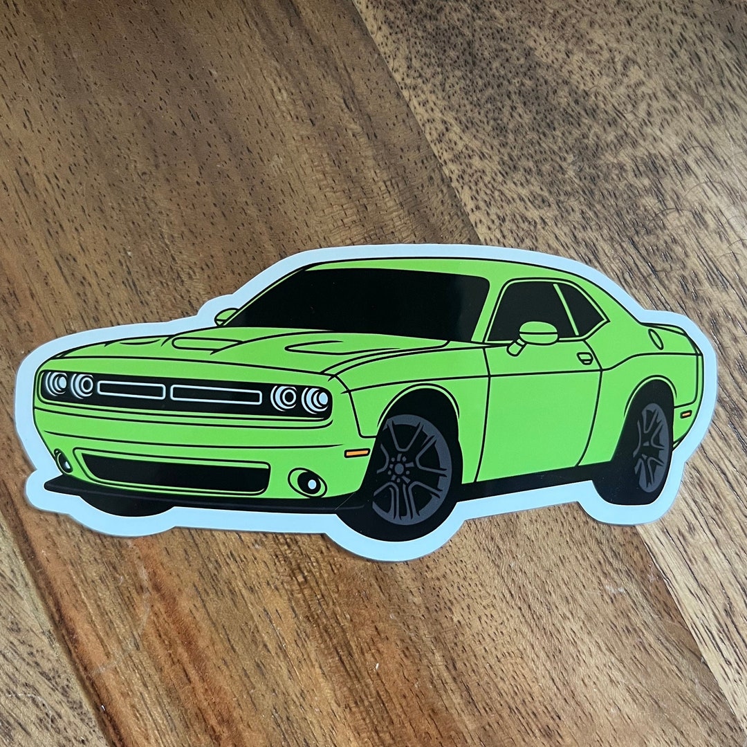 Dodge Challenger Inspired Sticker - Etsy