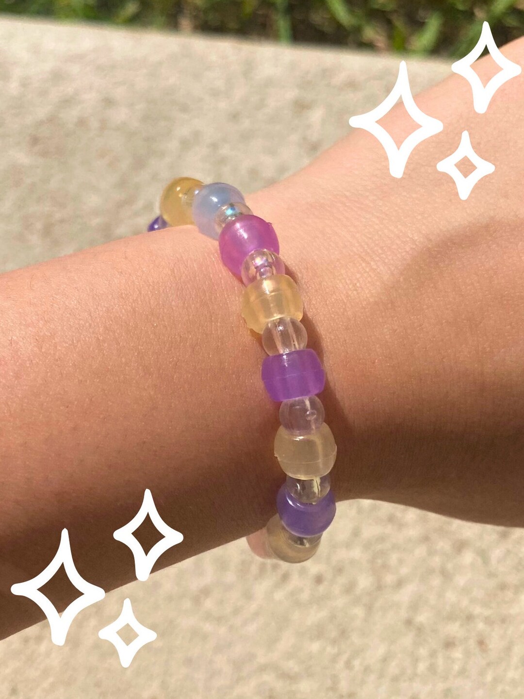 Solar UV Bead Bracelet ~ Color Changing Bracelet - Etsy