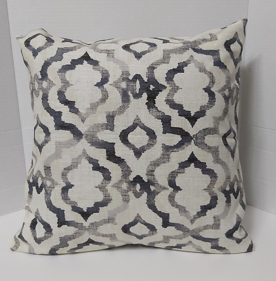 Kelly Ripa Home Good Vibes Ebony Black, Grey and Cream Decorative ...