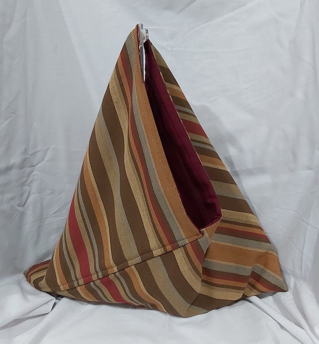 Stripes Japanese Triangle Origami Bag Bento Bag Japanese Origami Bag ...