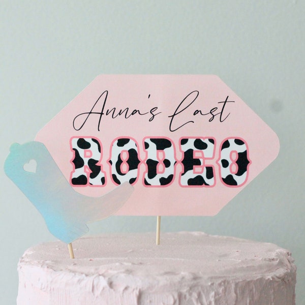 Disco Cowgirl Cake Topper - Etsy