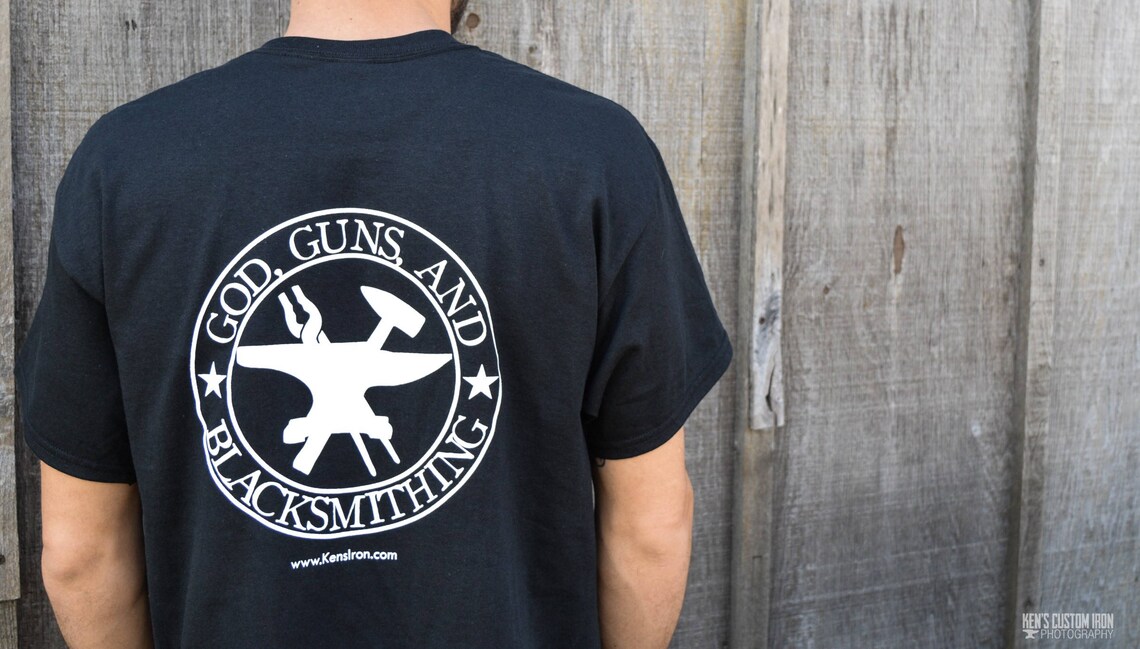 God, Guns, and Blacksmithing - T-shirt - Etsy