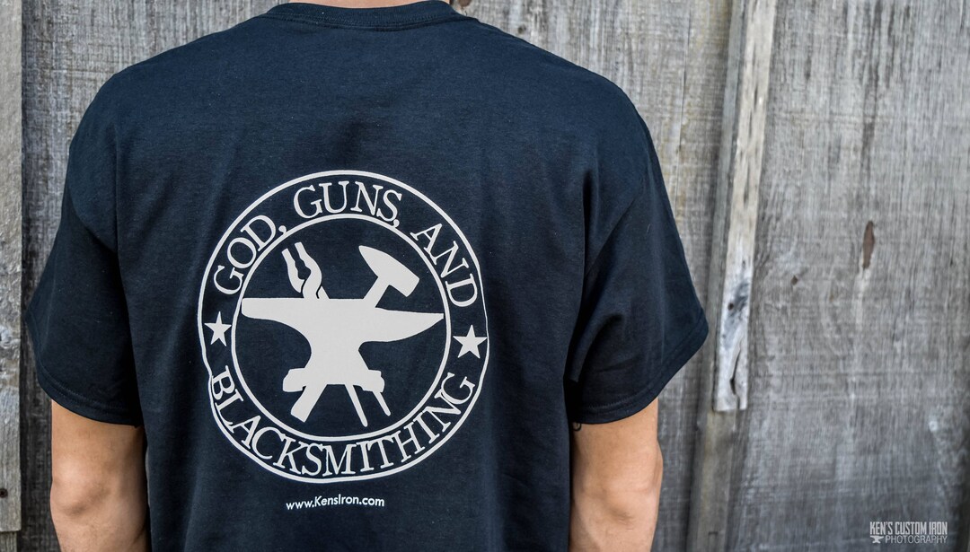 God, Guns, and Blacksmithing - T-shirt - Etsy