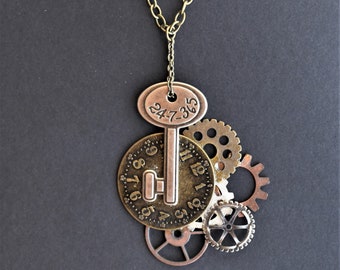 Skeleton Key Clock - Etsy