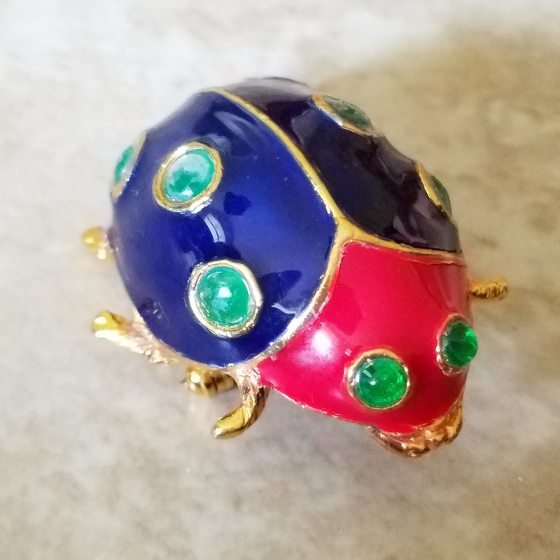 Ladybug Enamel Pin - Etsy