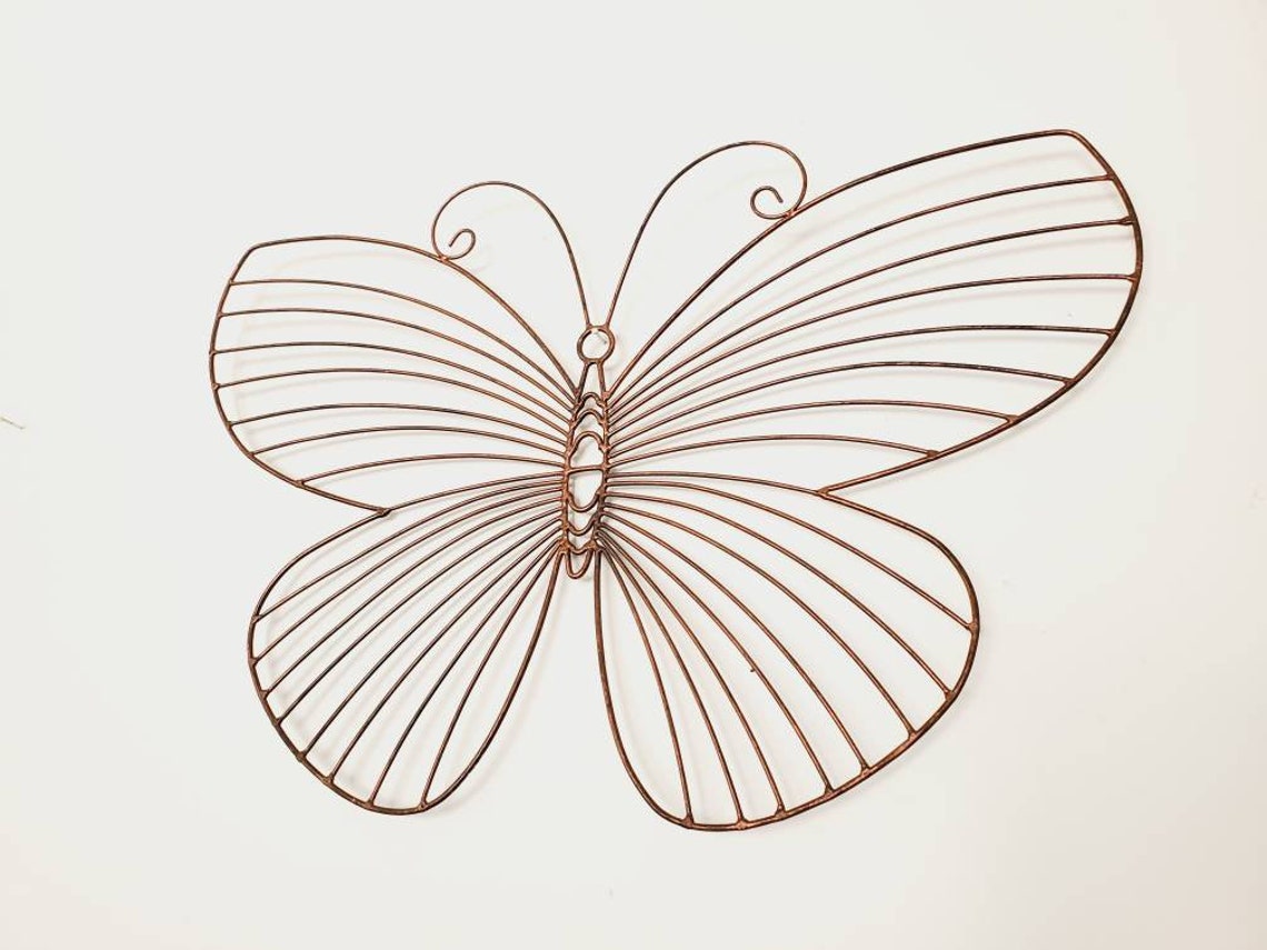 Large Metal Butterfly Wall Art, Bronze Home Garden Decor - Etsy