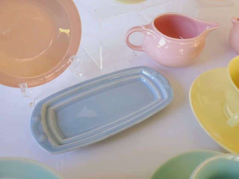 Luray Pastels Mid Century Dinnerware Choice Assorted Green - Etsy