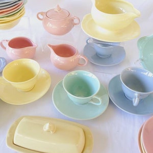 Luray Pastels Mid Century Dinnerware Choice Assorted Green Blue Yellow ...