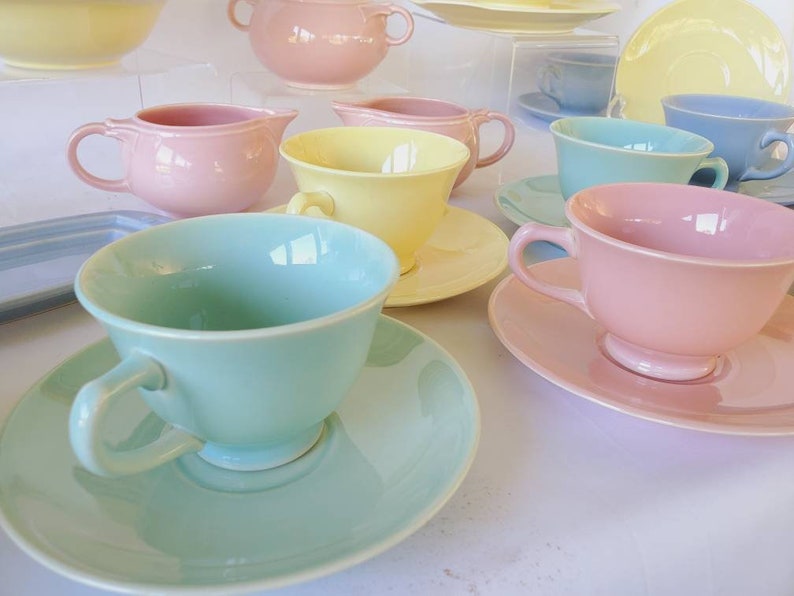 Luray Pastels Mid-century Dinnerware, Taylor Smith & T Dishes - Etsy