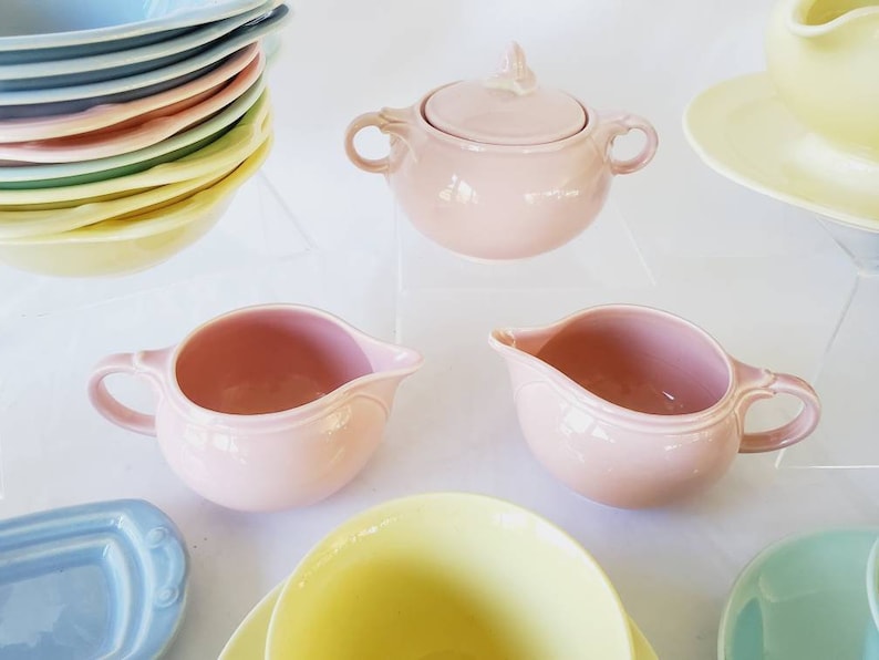 Luray Pastels Mid-century Dinnerware, Taylor Smith & T Dishes - Etsy