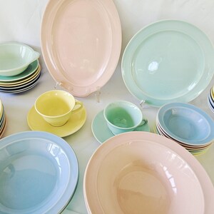 Luray Pastels Mid-century Dinnerware, Taylor Smith & T Dishes - Etsy