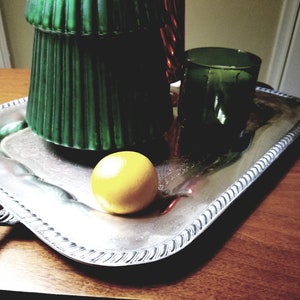 Faded Silver Copper Tray 1950s Keystoneware Serving Home Decor Barware ...